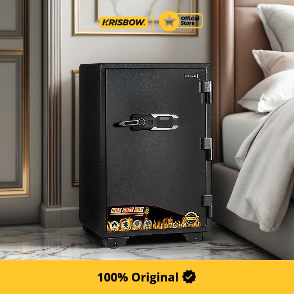 Jual Krisbow 57X60X92 cm Brankas Tahan Api Trfs920 - Hitam | Shopee ...