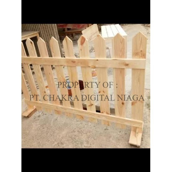 Jual Pagar Kayu Tinggi 80 Cm Pembatas Ruangan Untuk Taman Beranda Pagar ...