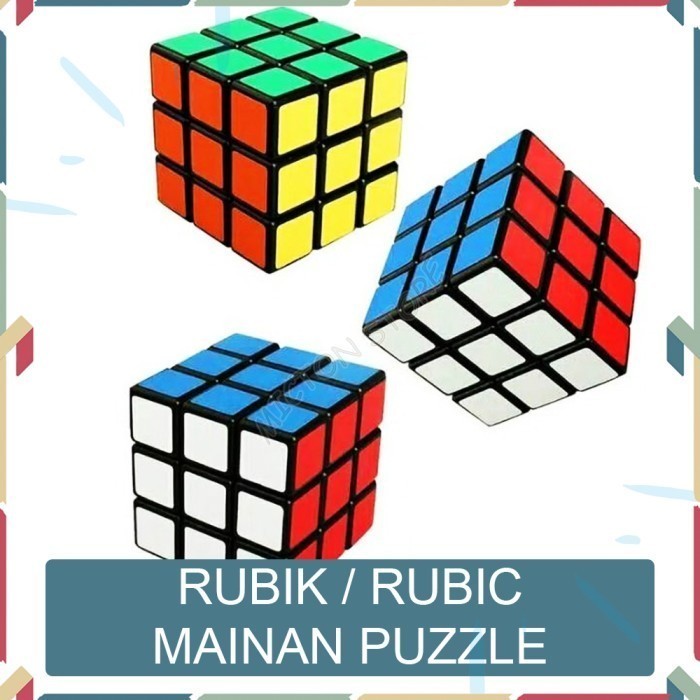 Jual TOPTON Mainan Puzzle Rubrik Rubik Cube Cubes Anak 3x3 3 x 3 6CM 6 ...