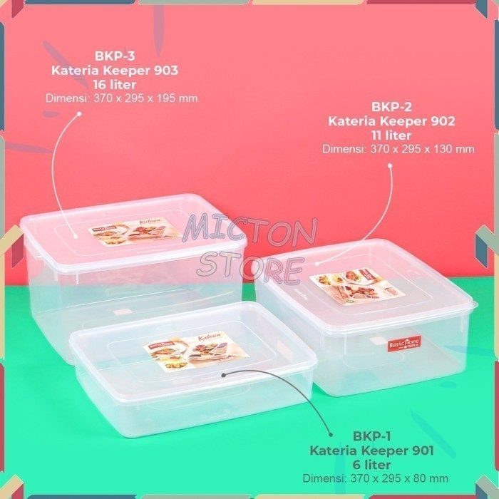 Jual TOPTON Lion Star Basic Home BKP-7 Kateria Keeper 701 3 Liter Box ...