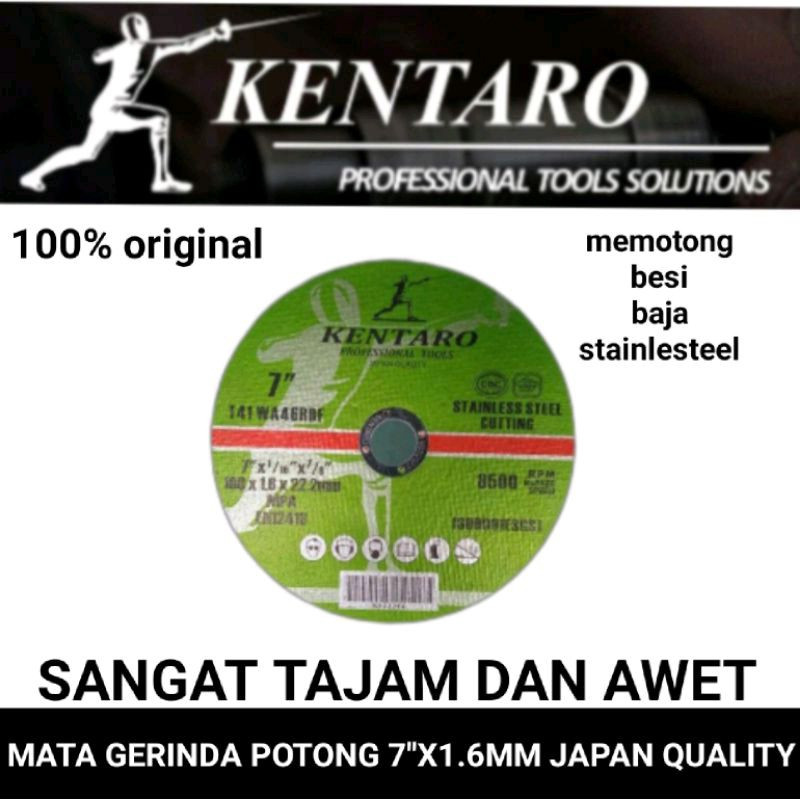 Jual Batu Gerinda potong 7" KENTARO/Mata gerinda potong 7 Inch/Cutting wheel Kentaro | Shopee ...
