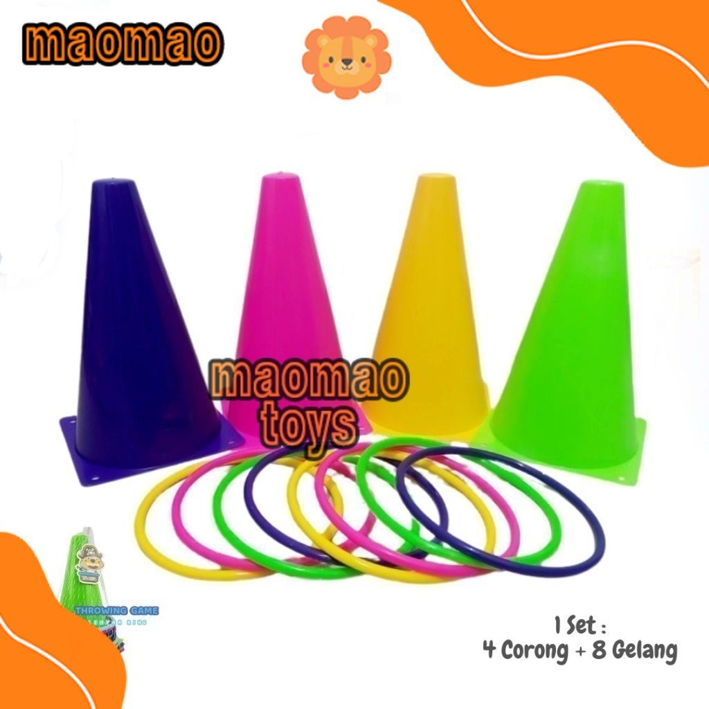Jual Mainan Anak Lempar Ring / Cone Ring Throw Toys / Mainan Anak ...