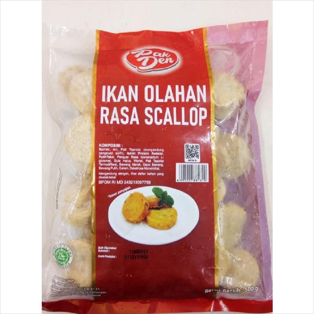 Jual PAKDEN IKAN OLAHAN RASA SCALLOP 500GR | Shopee Indonesia