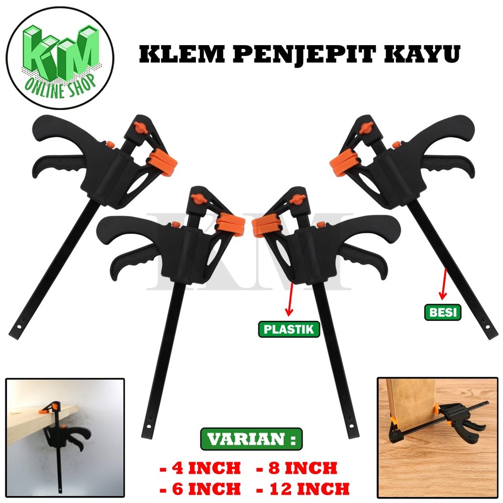Jual Alat Penjepit Kayu Serbaguna Clamp F Jepit Papan Kayu | Shopee ...