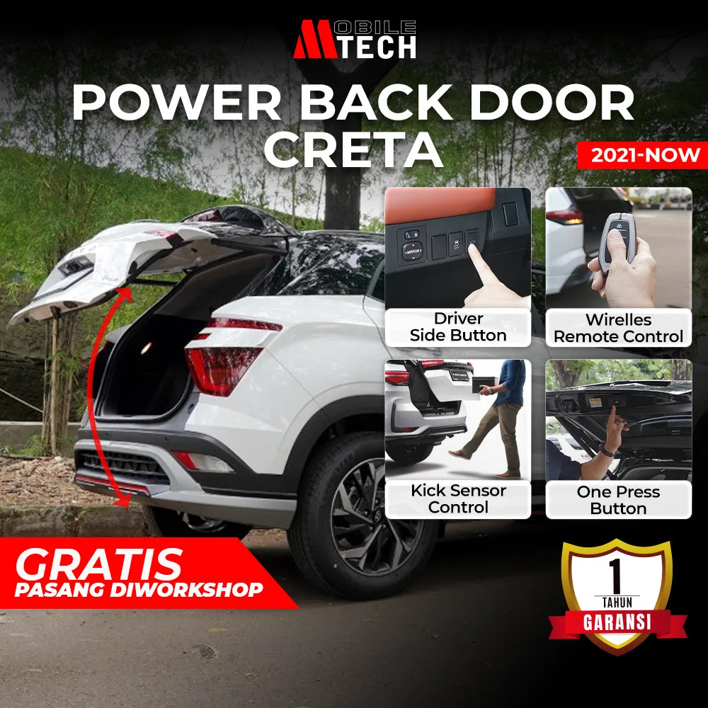 Jual Power Back Door Creta Mobiletech Pintu Otomatis + Kick sensor ...