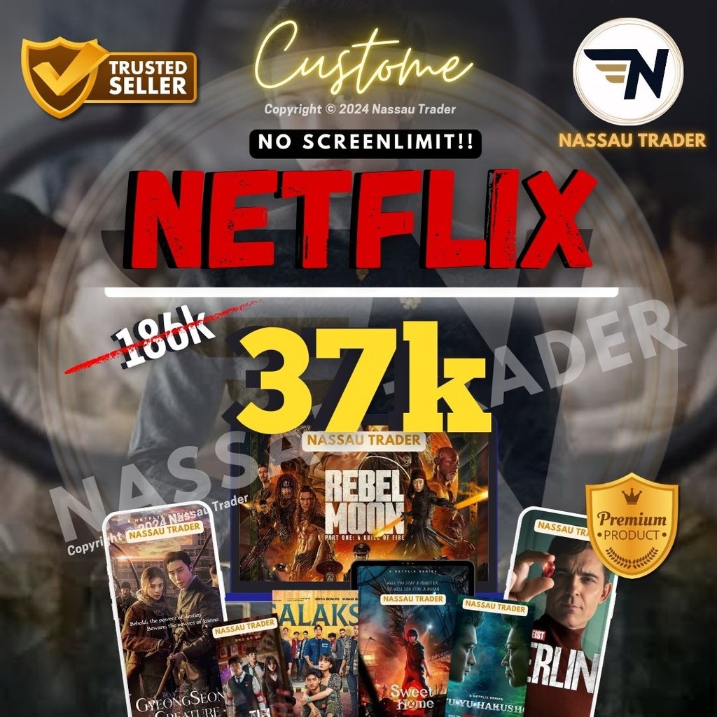 Jual NETFLIXXX 1-3BULAN 4K UHD PREMIUM GARANSI 100% RESMI MURAH A3 | Shopee Indonesia