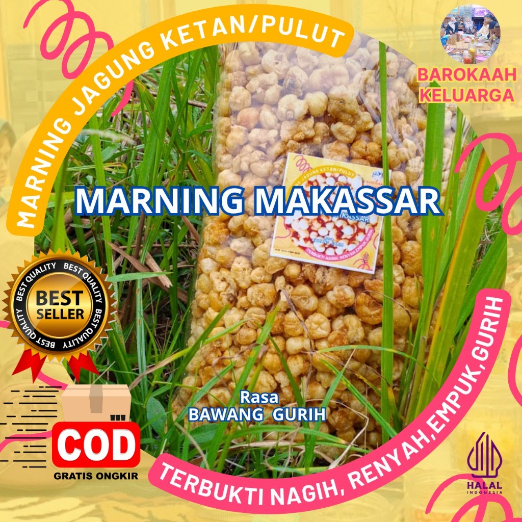Jual Cemilan MARNING Milenial VIRAL JAGUNG KETAN PULUT SEPEREMPAT ...