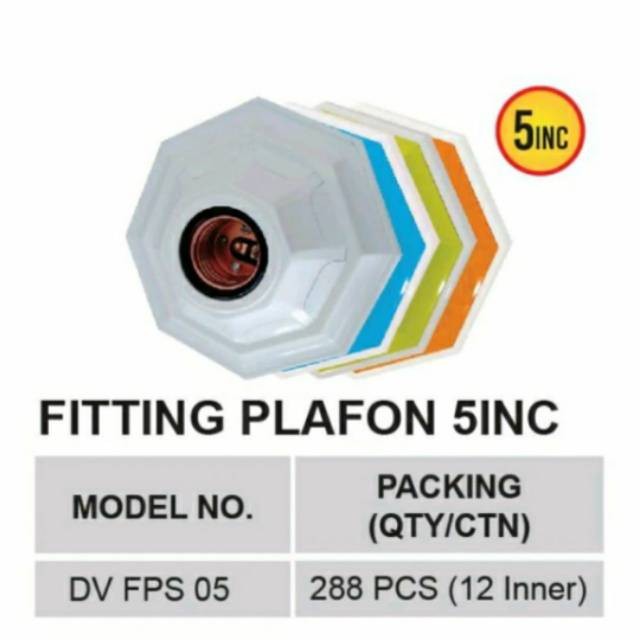 Jual Fitting Plafon dutron segi 8 5inc | Shopee Indonesia