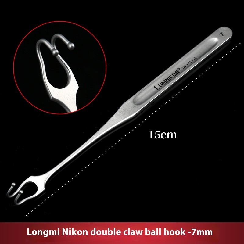 Jual Nose double-claw hook, double-ball miniature double-claw skin hook ...