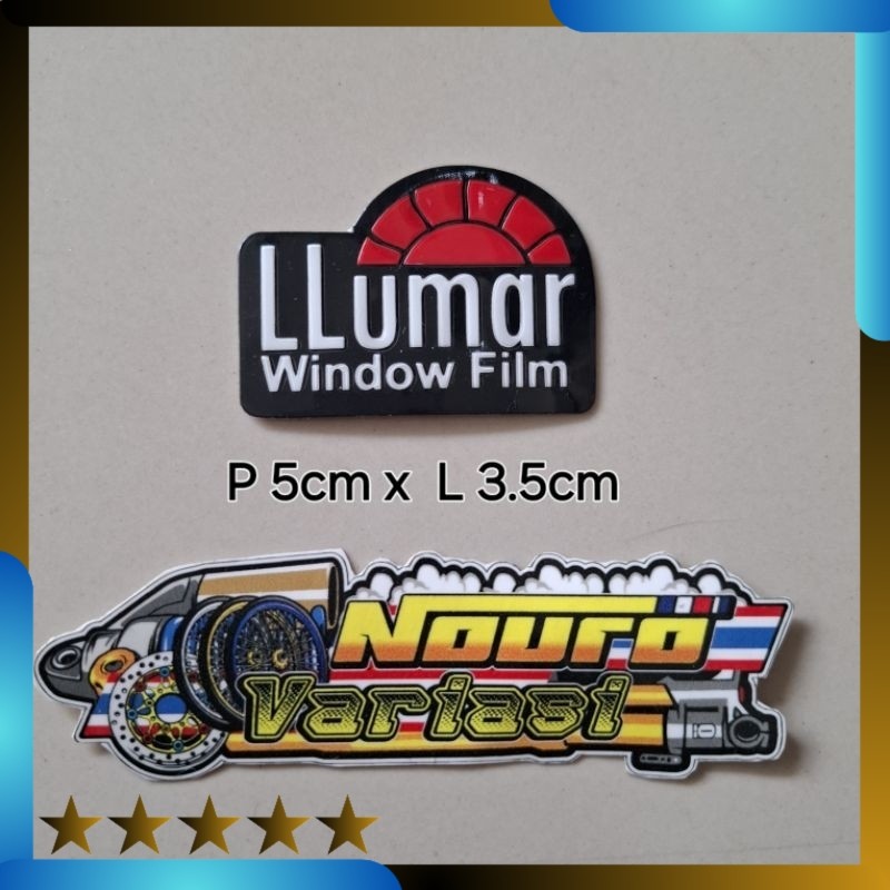 Jual Stiker LLumar window film kaca film emblem embos timbul ...