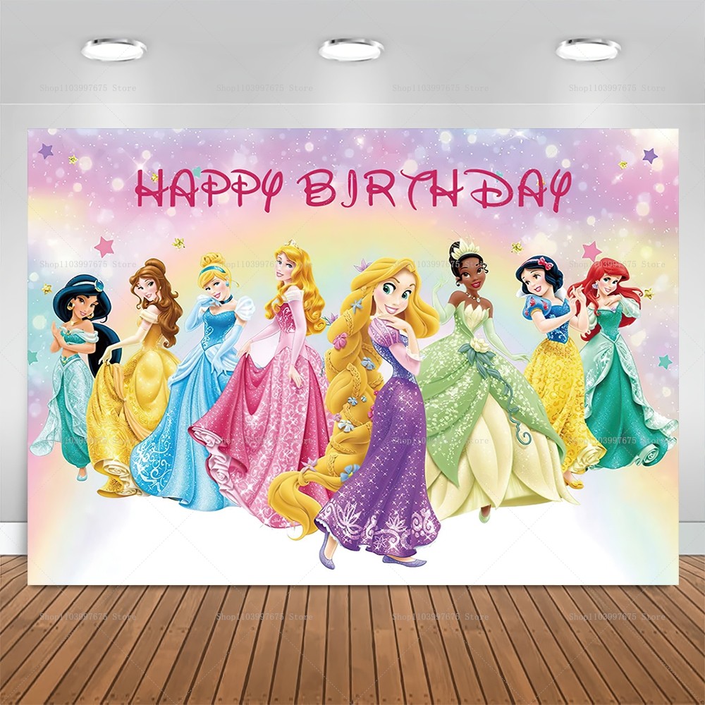 Jual Disney Princess Snow White Elsa Cinderella Girls Birthday ...