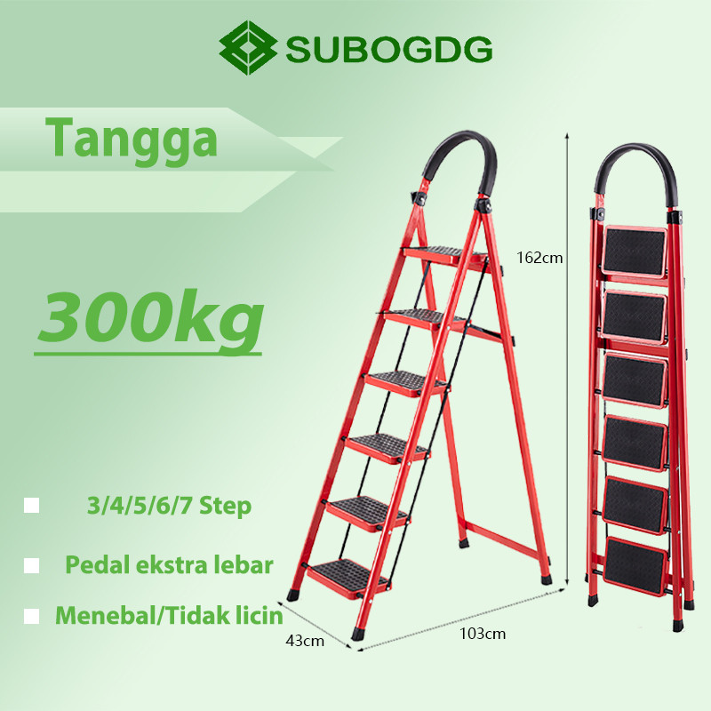 Jual SUBOGDG Tangga 4/5/6 Step Rumah Lipat Tangga Besi Lipat Household ...