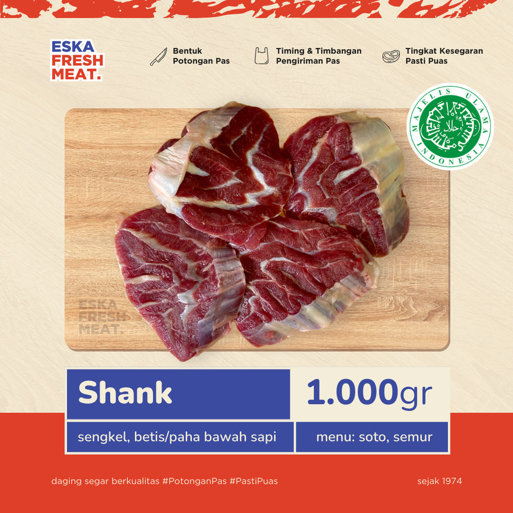 Jual Daging Sapi Lokal Segar SENGKEL/SHANK RENDANG - 1000gr | Shopee ...