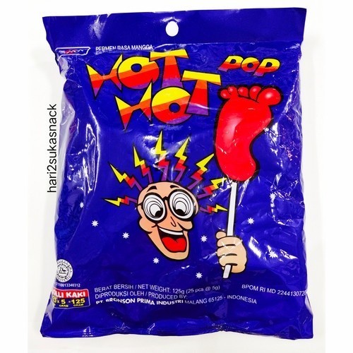 Jual [DOMIKA MART] HOT HOT POP PERMEN KAKI BAG ISI 25 BRONSON CEMILAN ...