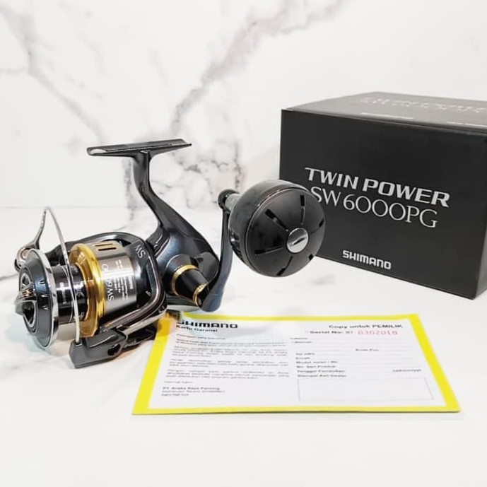 Jual Reel Pancing Shimano Twin Power SW 6000PG GARANSI RESMI SW 6000 PG | Shopee Indonesia