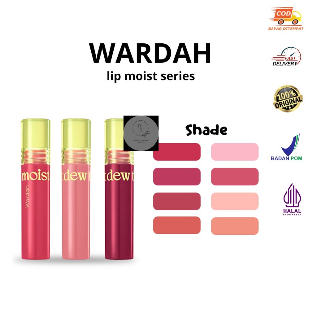 Jual Wardah Moist Dew Tint 3gr | Liptint Moist | Rosemilk Parfait ...