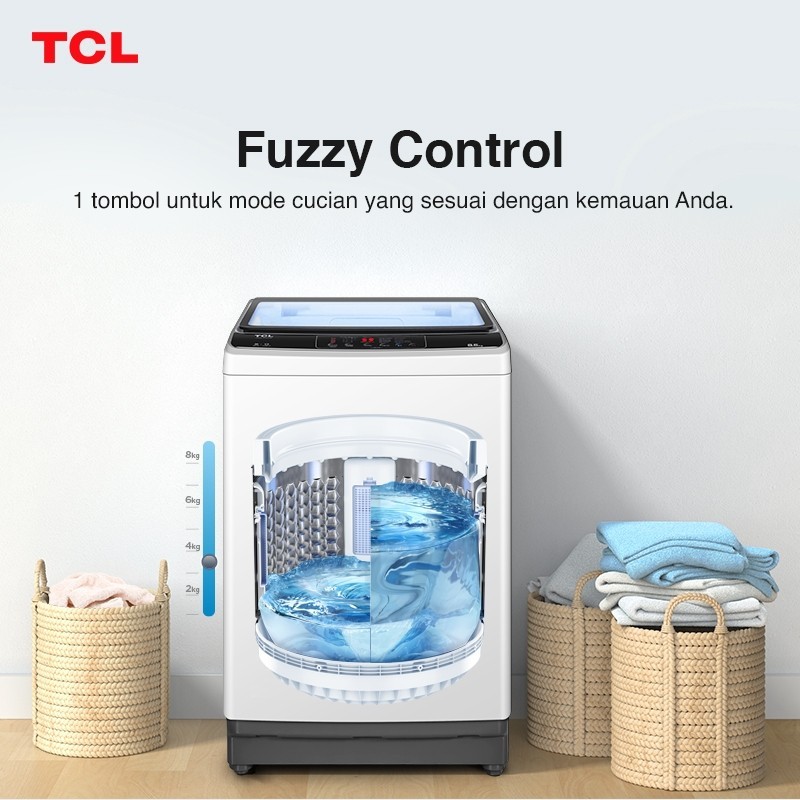 Jual MESIN CUCI TCL TWA75 TOP LOADING 7 KG EIGHT WASH PROGRAM | Shopee ...