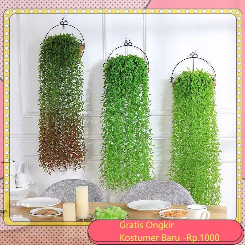 Jual Artificial Flower Daun Juntai Gantung Daun Rambat Plastik Tanaman ...