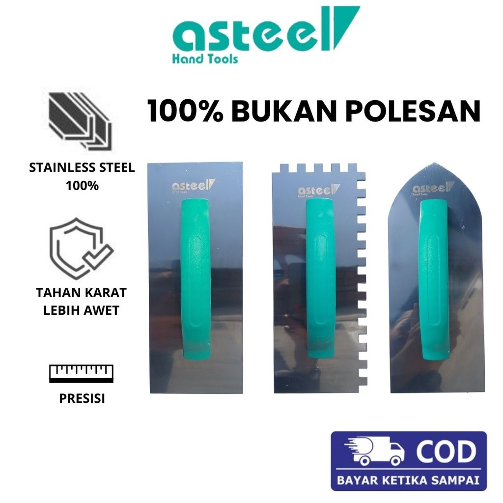 Jual Plastering Trowel Raskam Acian sendok semen Stainless steel pasang ...