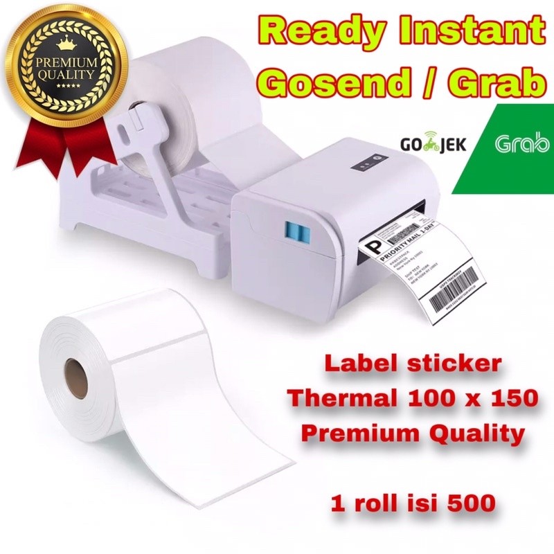 Jual SAMULSHOP Sticker Label Kertas Thermal A6 100 x 150 isi 500pc Barcode ( Langsung Tempel ...