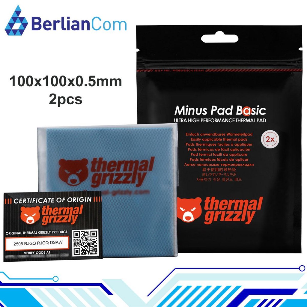 Jual THERMAL GRIZZLY Minus Pad Basic Ultra High Performance Thermal Pad ...