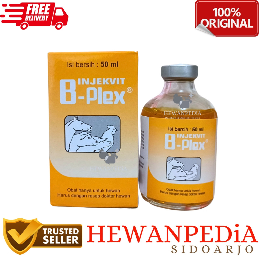 Jual INJEKVIT B PLEX B KOMPLEKS 20 ml 50 ml 100 ml MEDION - Tingkatkan Produktifitas dan Imun ...