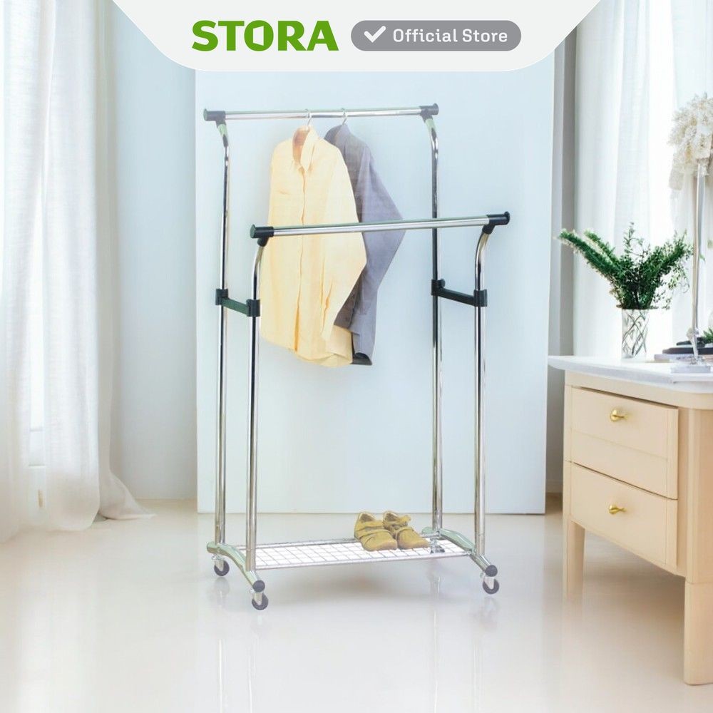 Jual Stora Gantungan Pakaian Double Hanger Cw4122-00 Stand Hanger ...
