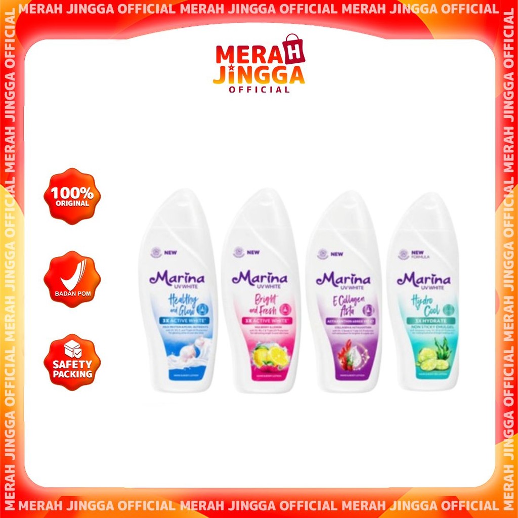 Jual Marina Hand & Body Lotion UV White - Body Serum | Merah Jingga ...
