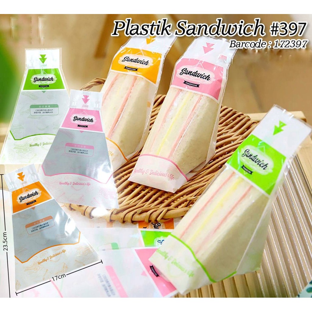 Jual Plastik Sandwich isi 10pcs / Plastik Roti Lapis / Kemasan Roti ...