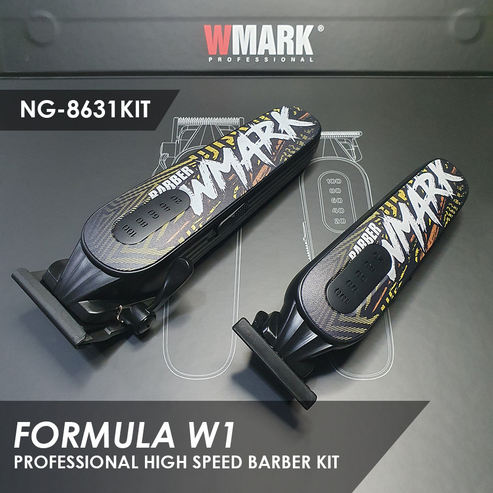 Jual WMARK NG-8631 Kit Hair Clipper 9000RPM 2500MAH Trimmer Cukur ...