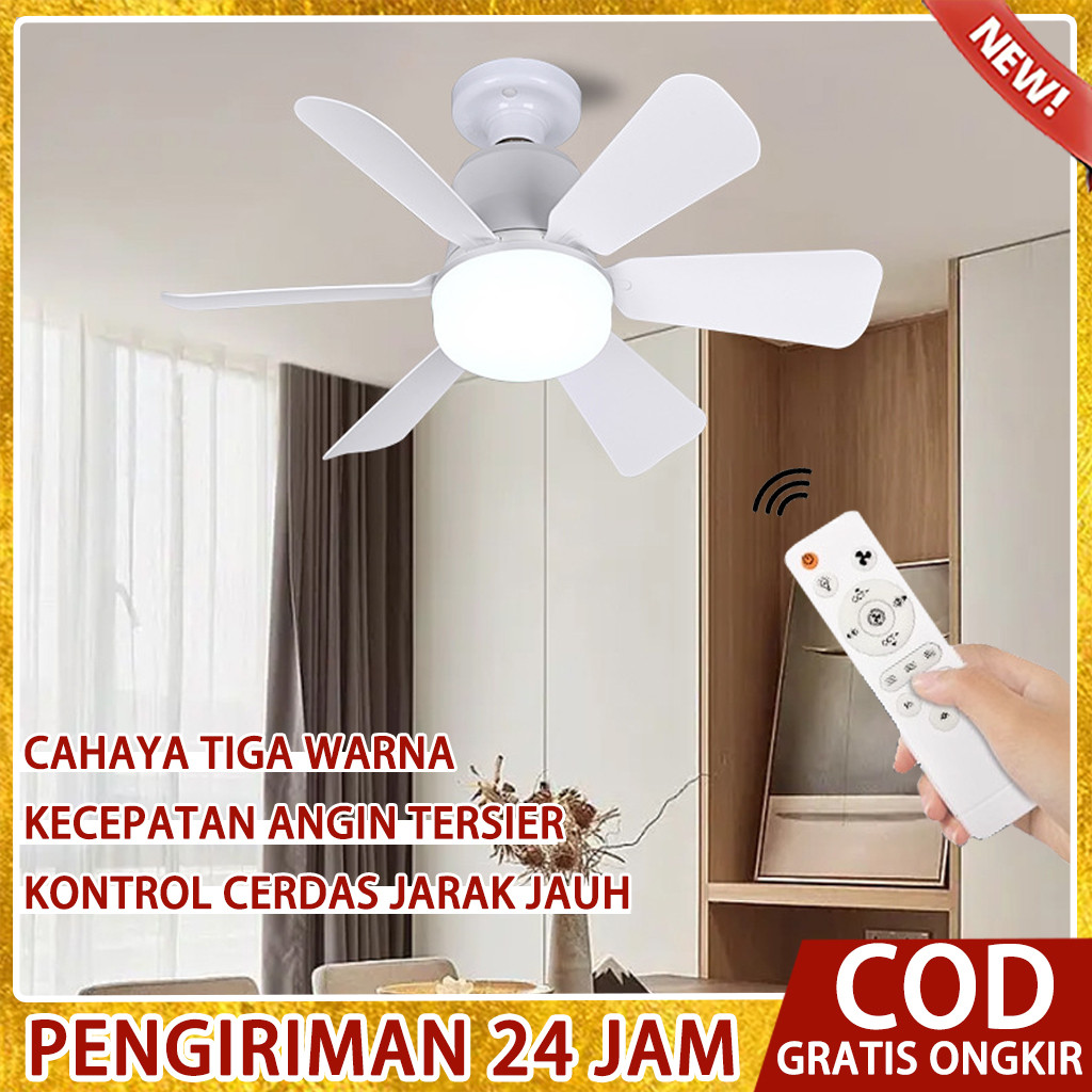 Jual Kipas Angin Plafon Lampu Dengan remote control Lampu kipas Garansi 3 tahun langit-langit ...