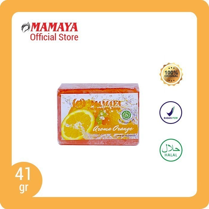 Jual KOM - MAMAYA ORANGE TRANSPARENT SOAP 41 GR | Shopee Indonesia