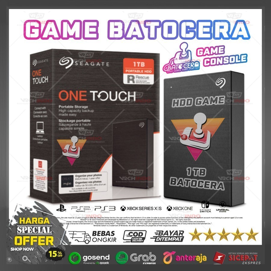 Jual Hardisk Games Batocera 1TB - All in One Game Console Retro ...