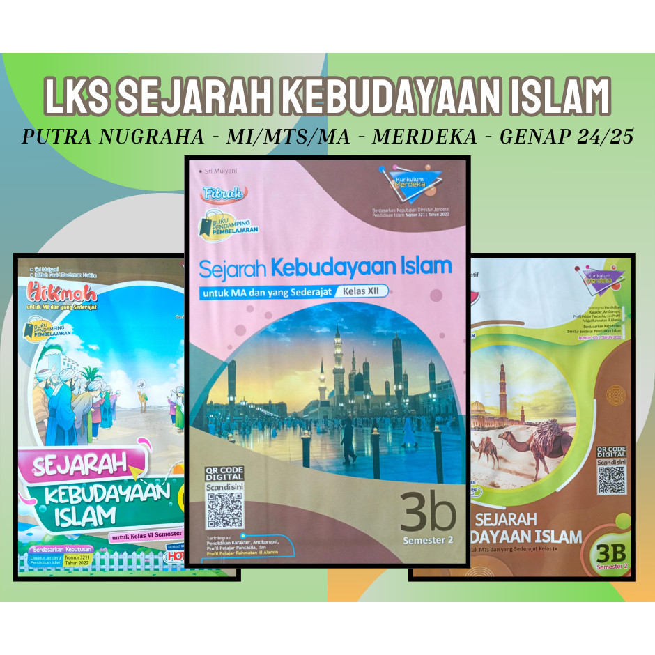 Jual Buku LKS SKI SEJARAH KEBUDAYAAN ISLAM Hikmah Fattah Fitrah Putra Nugraha MI MTS MA MAK ...