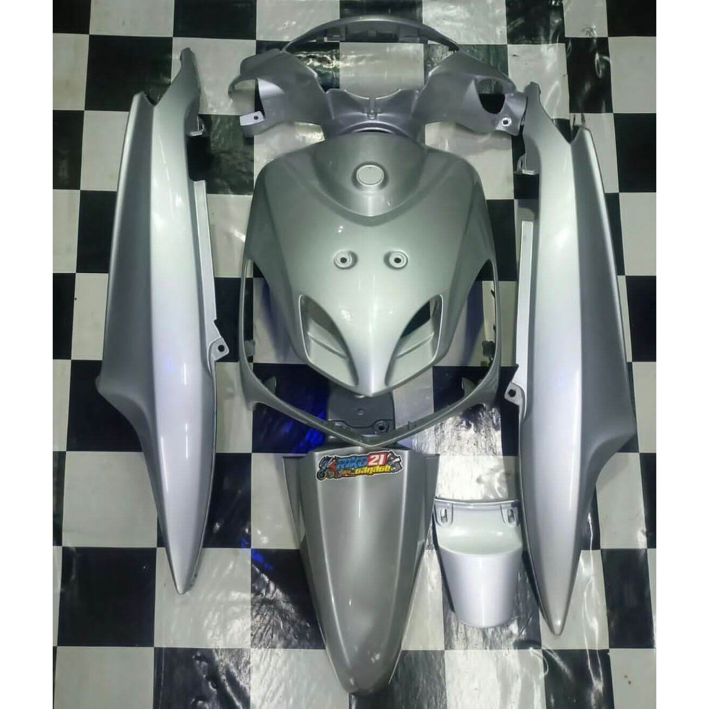Jual Full Body Alus Yamaha Mio New Smile Custom Variasi Warna Silver ...