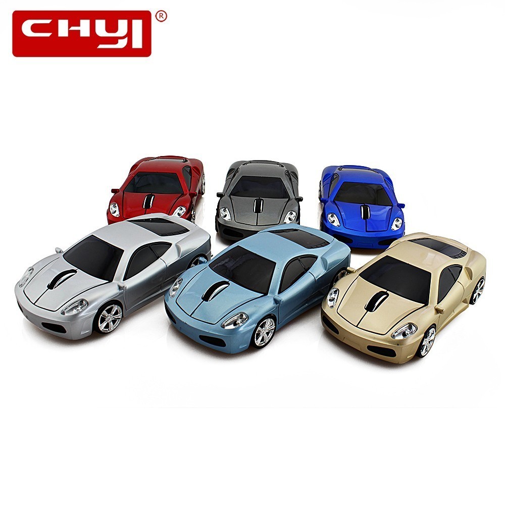 Jual CHYI Wireless Sport Car Shape Computer Mouse Mini Ergonomic Gaming ...