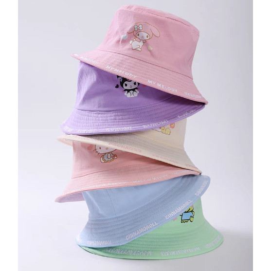 Jual ( OTH1136 / OTH1155 ) Topi bucket hat bundar anak usia 8 tahun ...