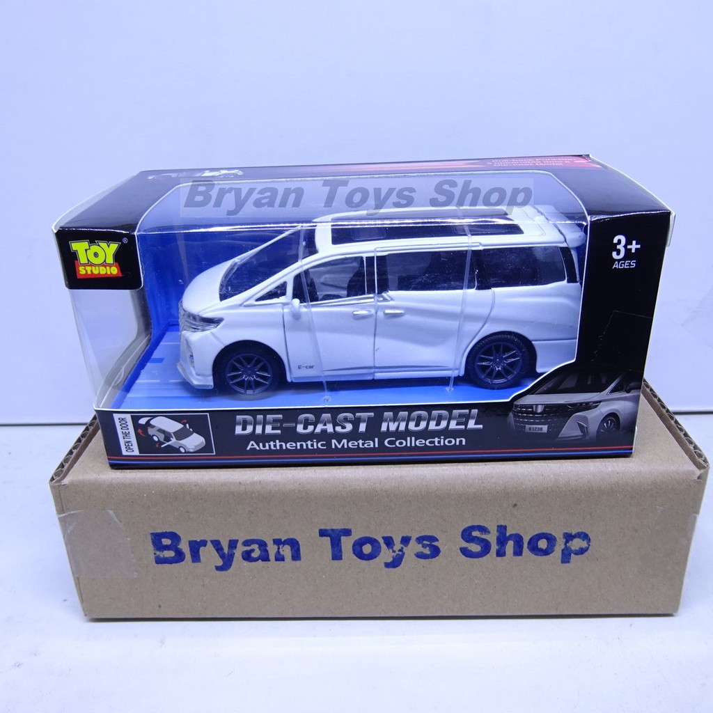Jual Diecast Miniatur Mainan Mobil Toyota Alphard Pintu Bisa Bagasi ...