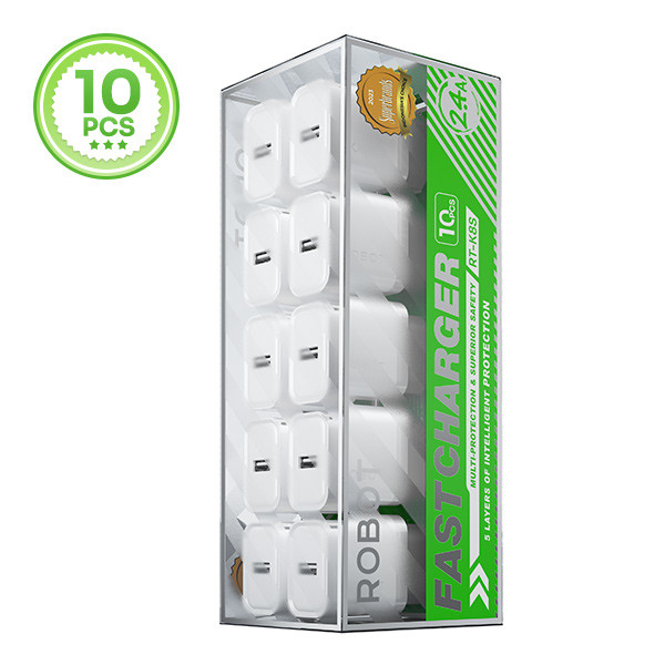 Jual ROBOT RT-K8S Adaptor Single Port 2,4a (1 Box Isi 10 Pcs ) | Shopee ...