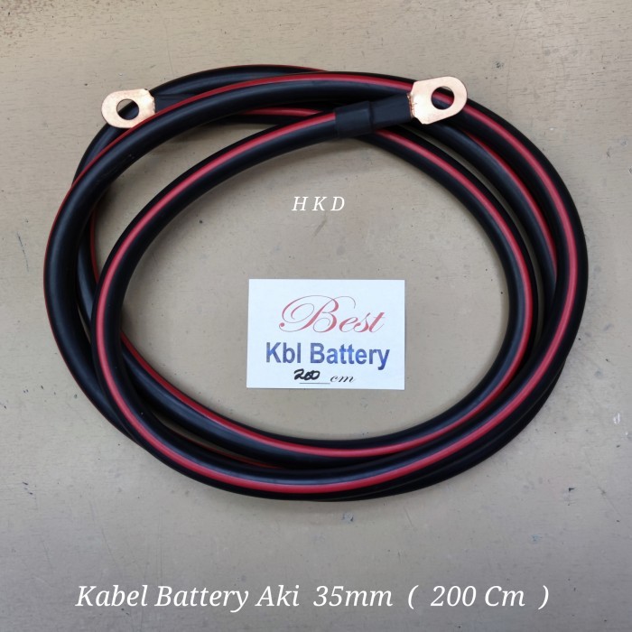 Jual KABEL BATTERY AKI / ACCU MOBIL 35 MM - 24V - 200 CM " BEST " - Hitam | Shopee Indonesia