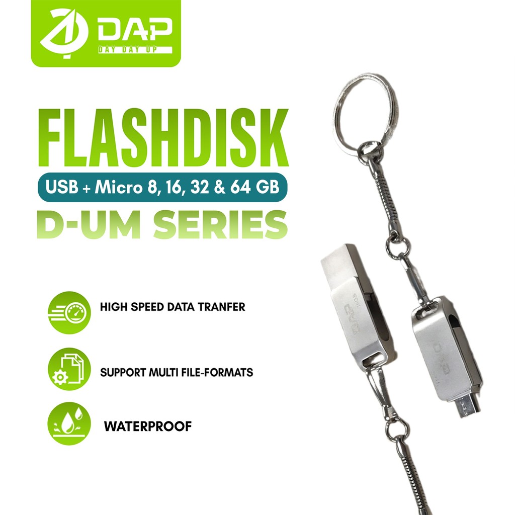 Jual DAP Flashdisk OTG 8GB/16GB/32GB/64GB Dual Interface USB & Micro ...