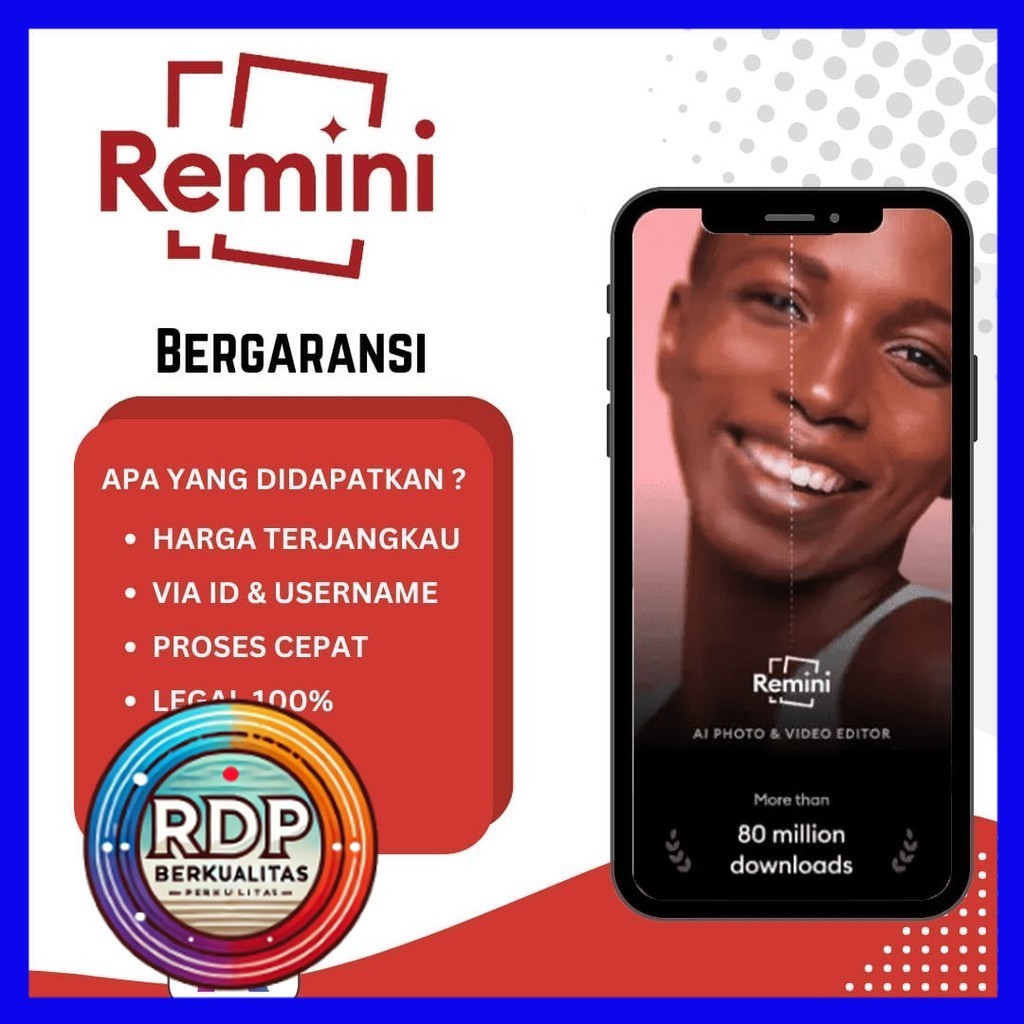Jual Remini Pro Premium 1 Tahun (Ios, Ipad, Android, Pc, Laptop & Web ...