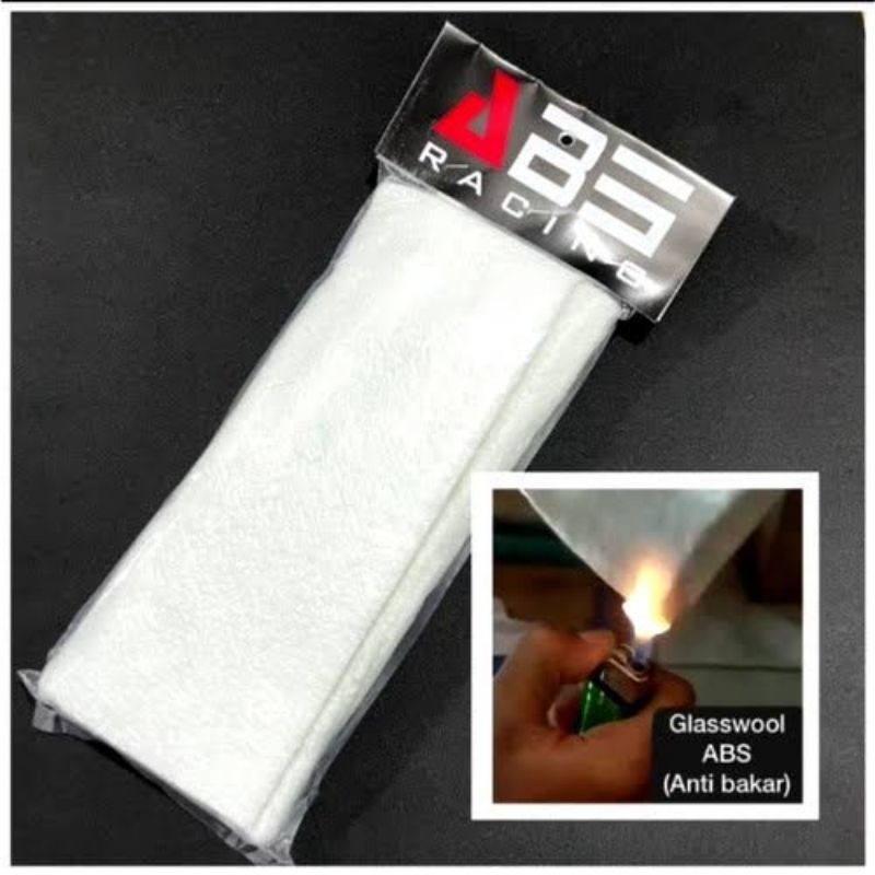 Jual Glasswool ABS Putih Gaspul Peredam Suara Knalpot Racing Anti Bakar ...