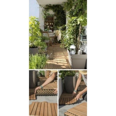 Jual LANTAI KAYU JATI MOTIF 9LINE DECKING TILE UBIN KAYU TERBAIK ...