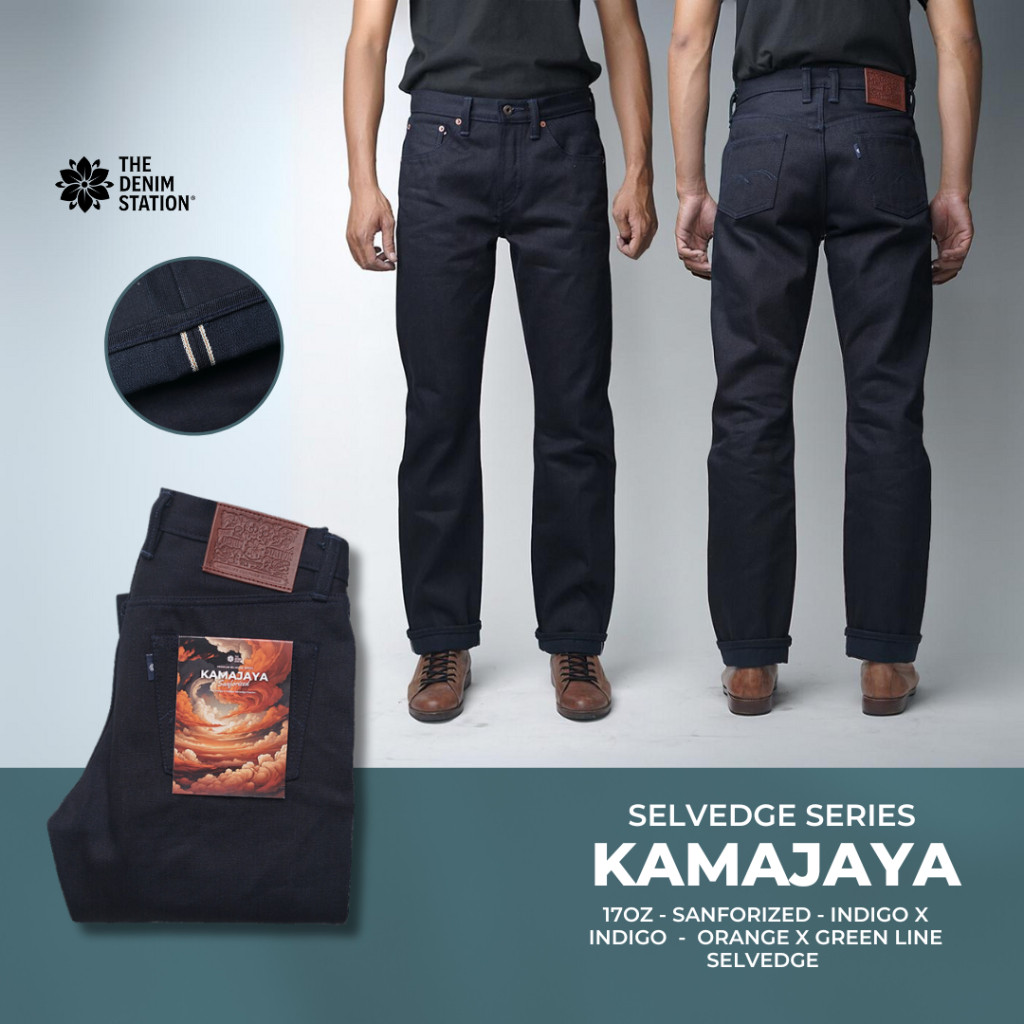 Jual The Denim Station- KAMAJAYA 17oz Selvedge Denim- (Made To Order ...