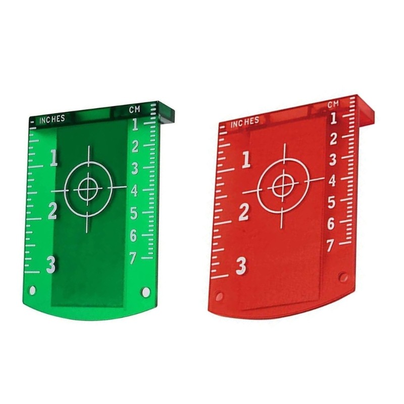 Jual Horizontal & Vertical Target Plate Card For Green Red-Beam Cross ...