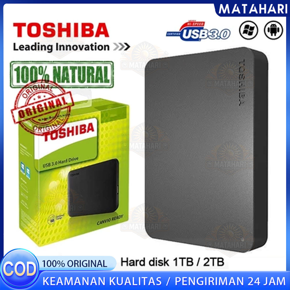 Jual Hardisk Eksternal Toshiba 2TB 1TB HDD USB 3.0 Portable External Hard Drive Hard disk ...