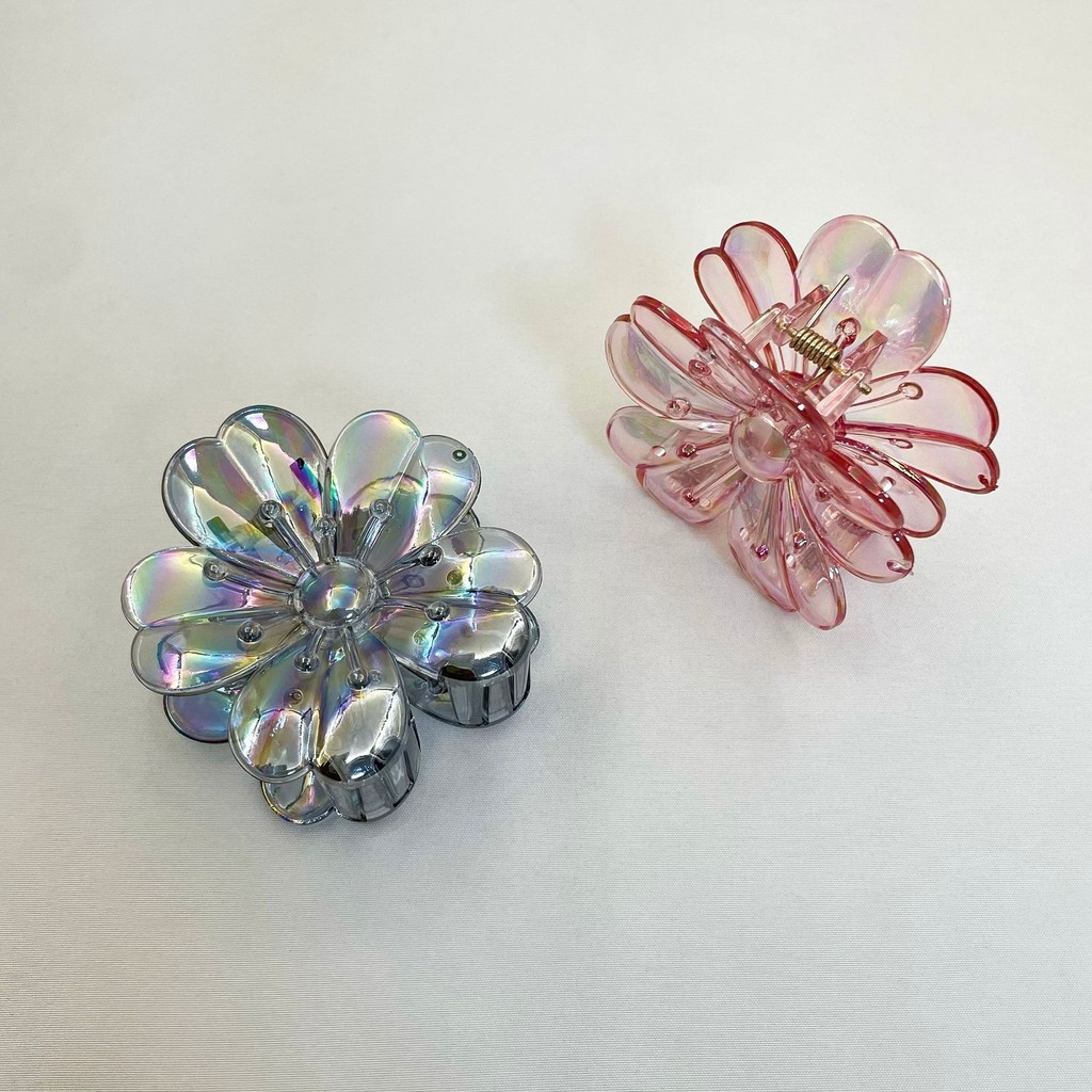 Jual PREMIUM Jepit Rambut MELLA Bunga Mallow Warna Soft Ukuran 8cm ...