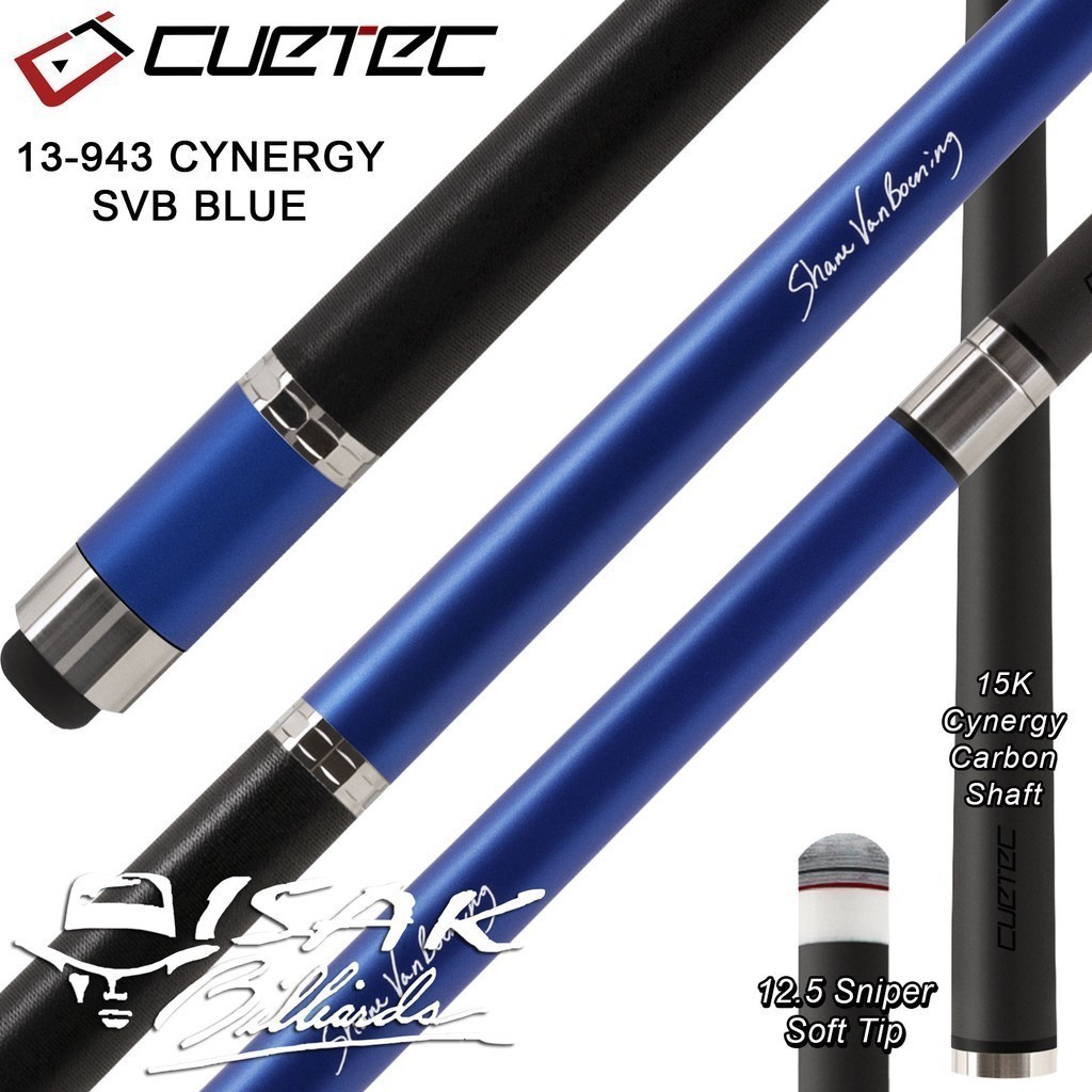 Jual Cuetec Cynergy SVB Carbon Shaft 13-943 Blue - Shane Van Boening ...