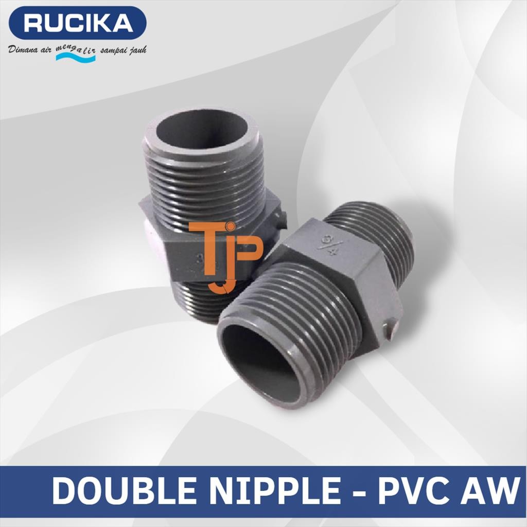 Jual RUCIKA DOUBLE NIPPLE PVC AW 1" | Shopee Indonesia